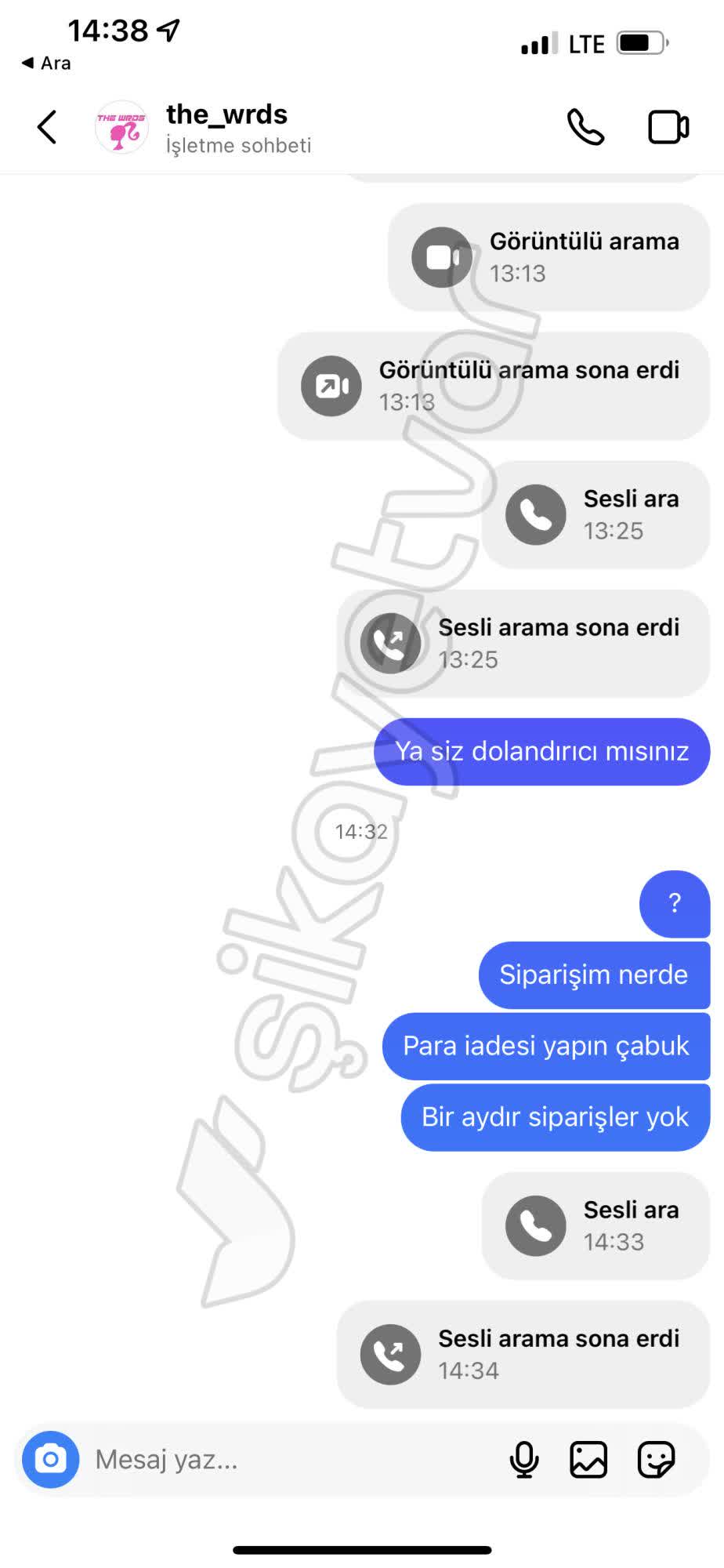 The WRDS Sipariş Verdim, 1 Ay Geçti Hala Gönderilmedi! - Şikayetvar