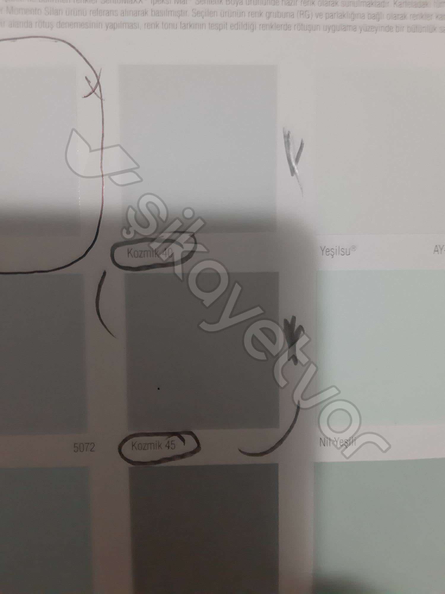 Çözüldü: Filli Boya'nın Renk Kartela Hatası Kozmik 45 - Şikayetvar