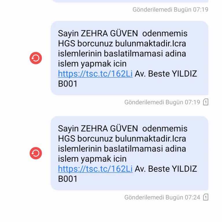 HGS Borcu Mesajı Şikayetleri - Şikayetvar