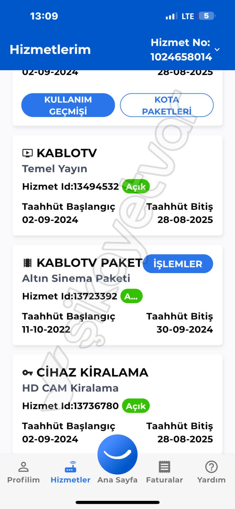 Kablo TV TÜRKSAT Kablo Net İle Faturanın Yüksek Gelmesi - Şikayetvar