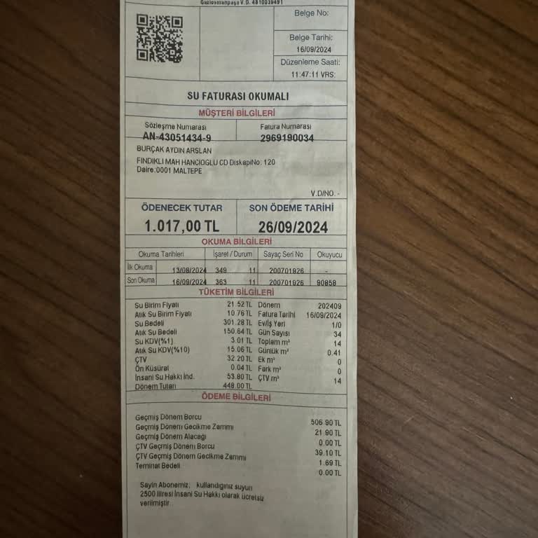 İstanbul Büyükşehir Belediyesi İSKİ'den Fahiş Fatura Hatası: 1+1 Evde ...