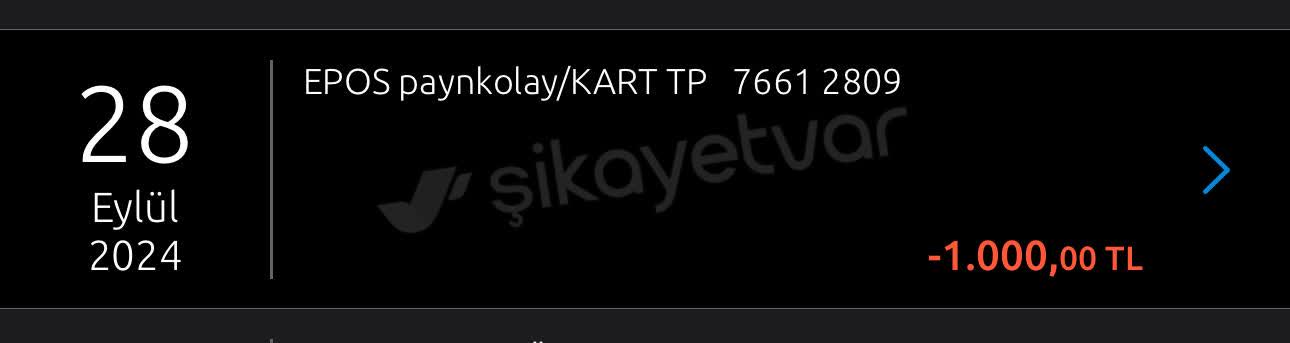 Kassa Cüzdan Uygulamasına Param Geçmedi - Şikayetvar