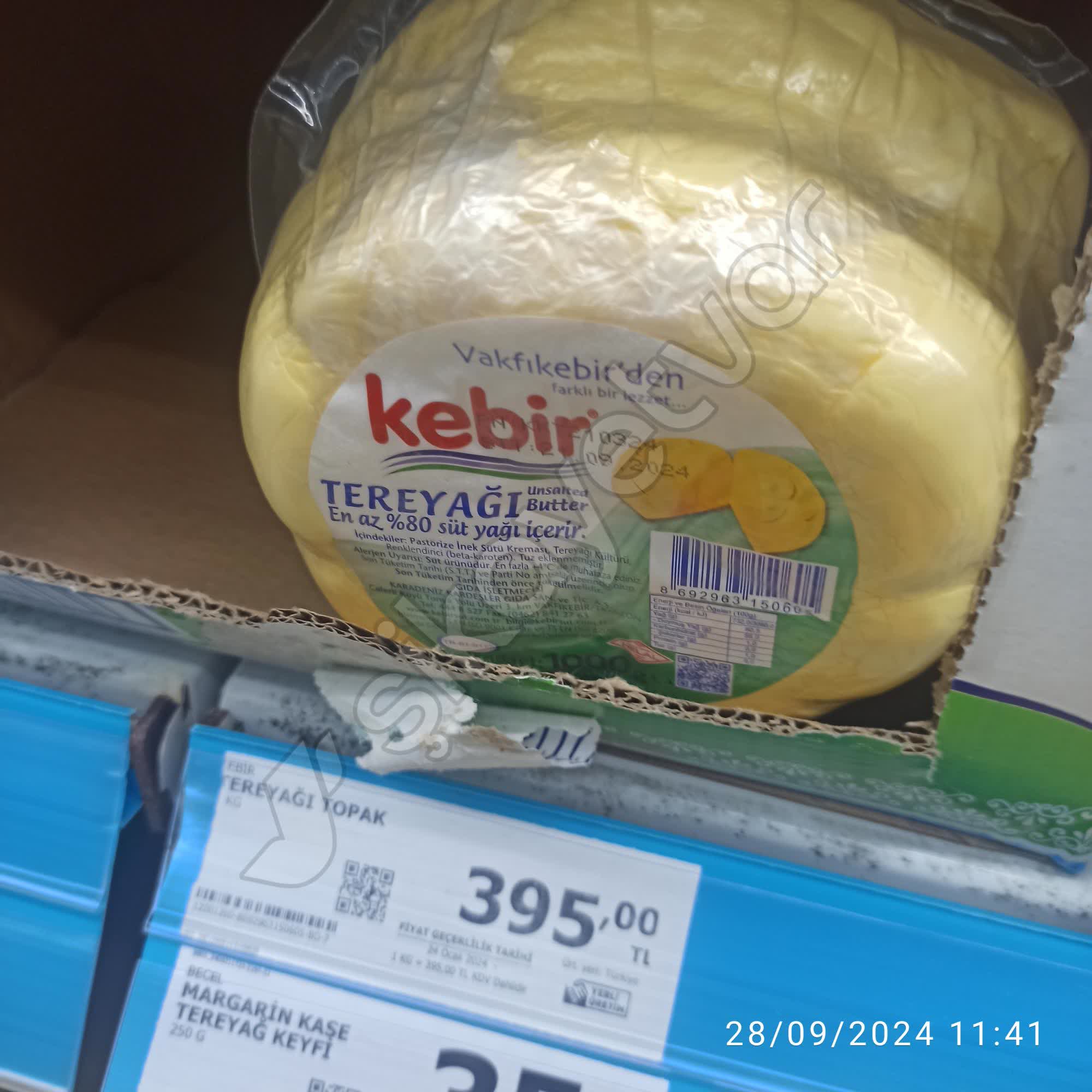 Kebir Süt ve Süt Ürünleri VAKIFKEBİR'DEN Kebir Tereyağı - Şikayetvar