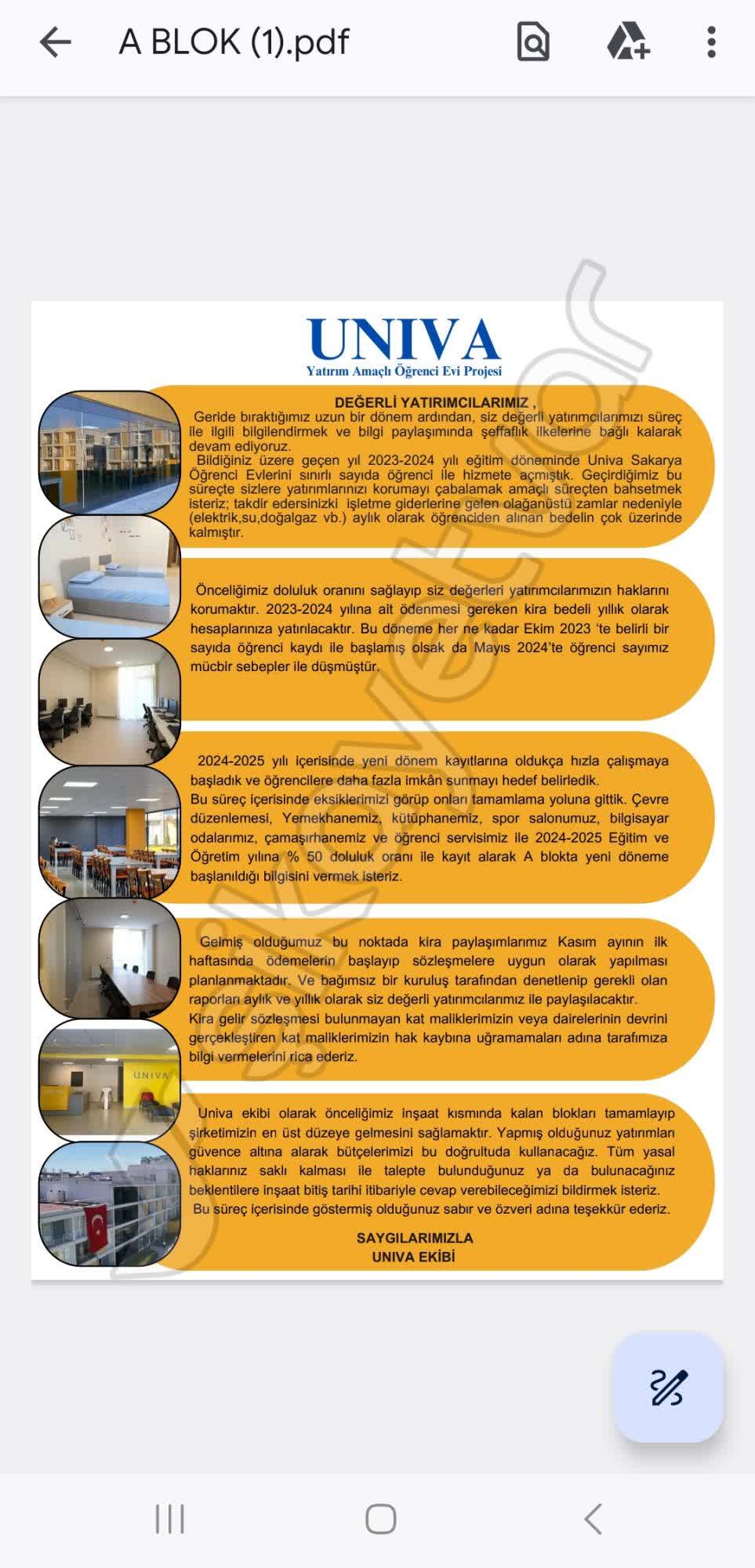 UNIVA Univa Yatırımında 7 Yıllık Hayal Kırıklığı ve İlgisizlik - Şikayetvar