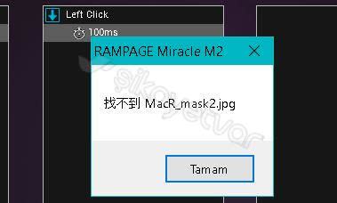 Rampage Miracle M2 Cihazında Macro Ayar Sorunu - Şikayetvar