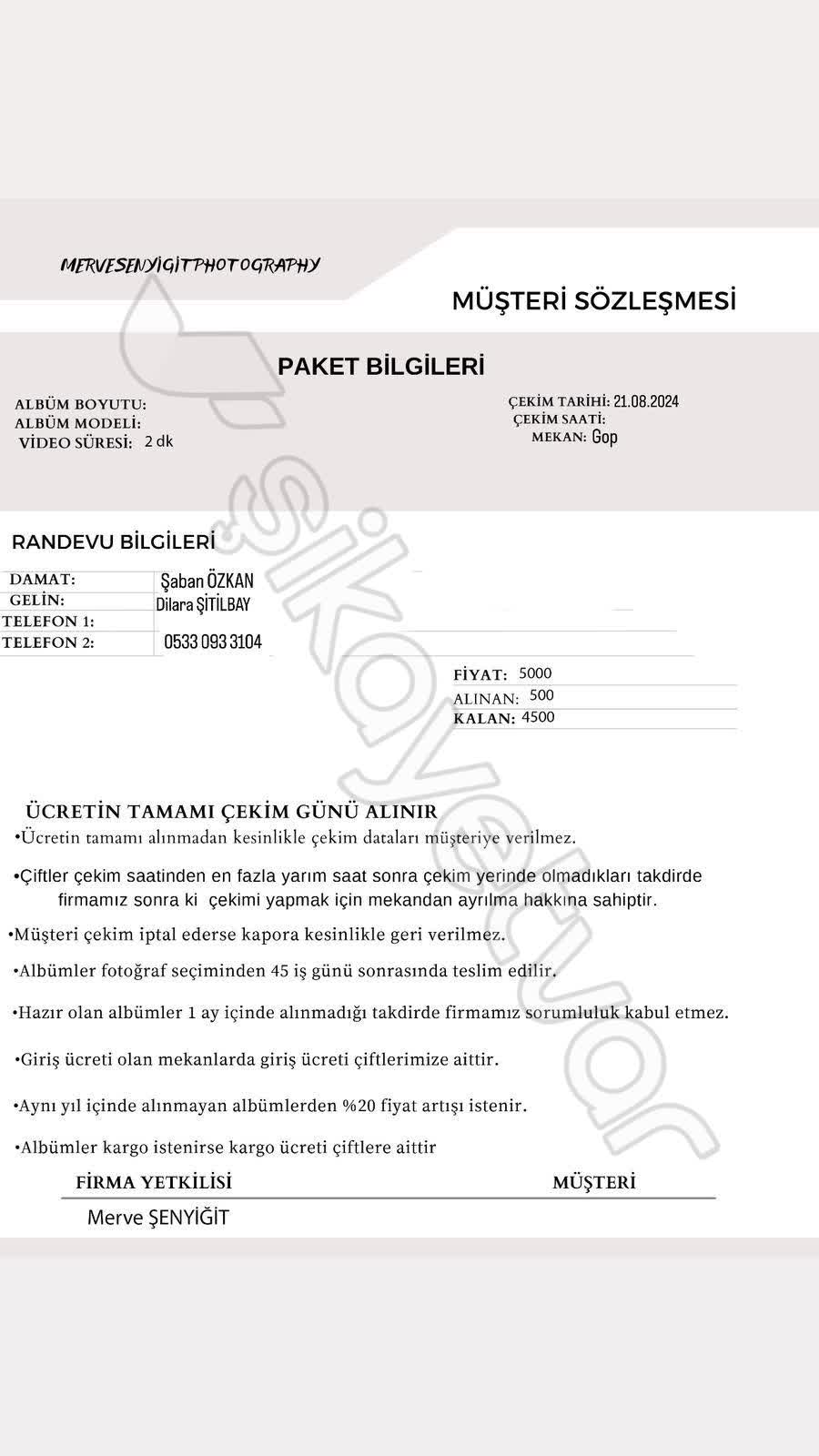 Merve Şenyiğit Photography En Güzel Günümde Hayal Kırıklığı - Şikayetvar