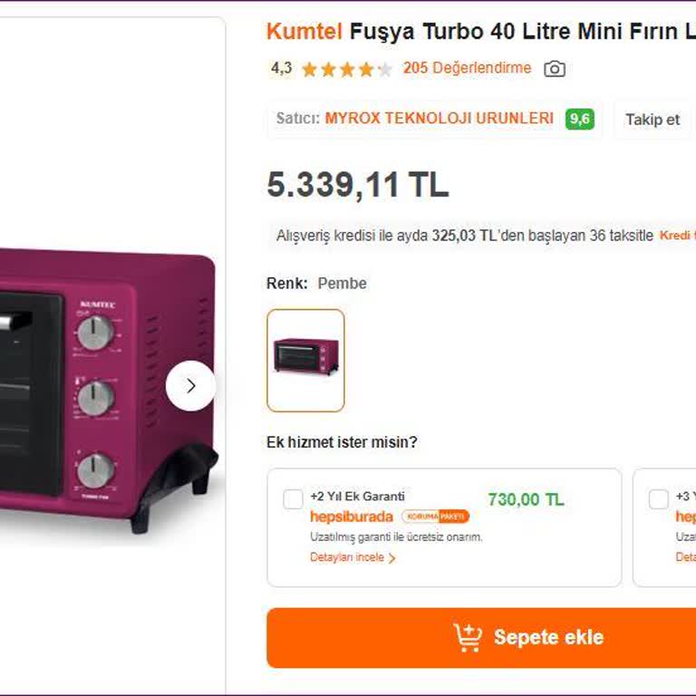 Kumtel Mini Fırın Şikayetleri - Şikayetvar