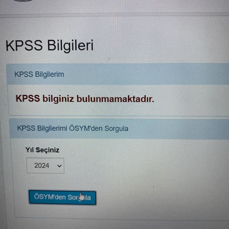 Jandarma Genel Komutanlığı KPSS Puanı Görünmüyor, Başvuru Yapamıyorum ...