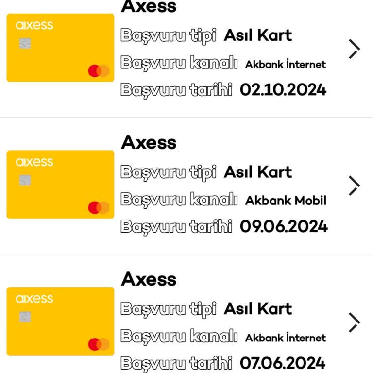 Akbank Akbank Axess Kredi Kartı Başvurum Neden Sürekli Reddediliyor ...