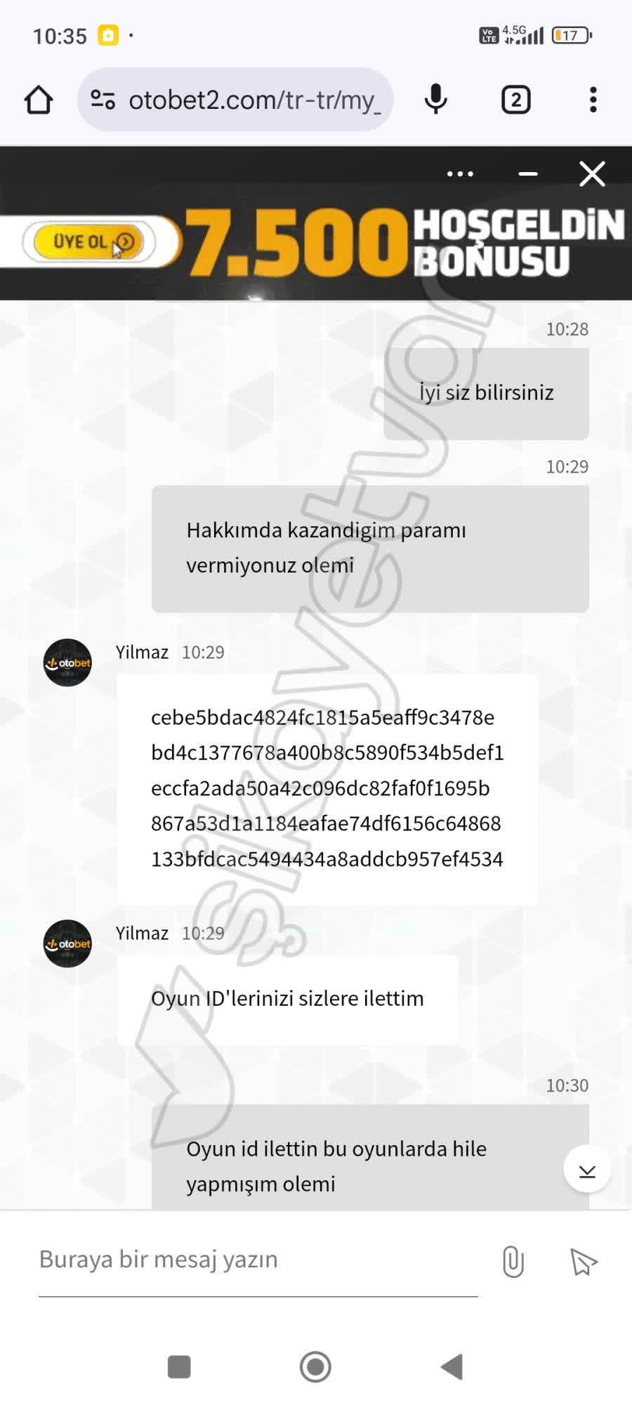 Otobet Haksız Kazanç İptali Ve Yanıltıcı Açıklamalar - Şikayetvar