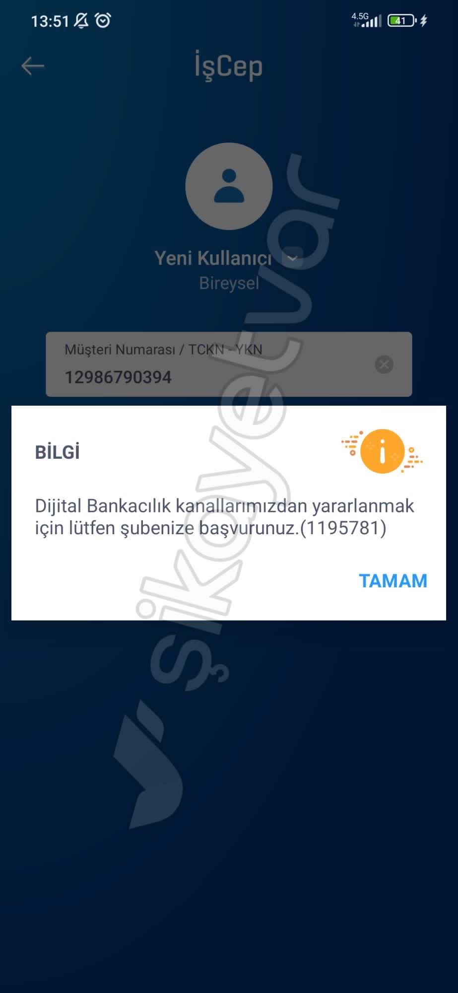 İş Bankası İşCep Mobil Hesap Erişimi Sorunu Ve Yetki Karmaşası - Şikayetvar