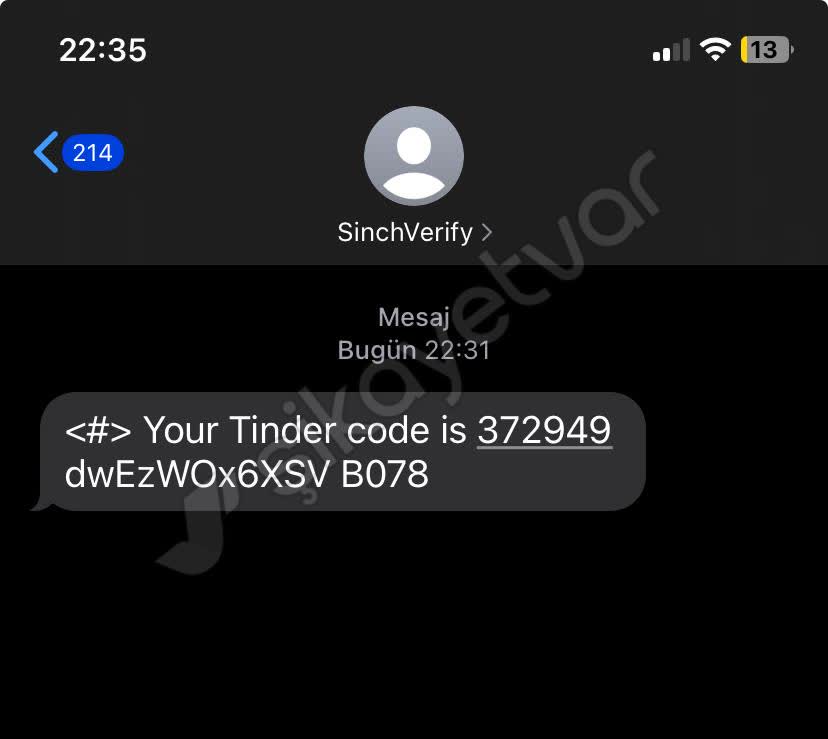 Verify Bilinmeyen Uygulamadan Gelen SMS Kodu Endişesi - Şikayetvar