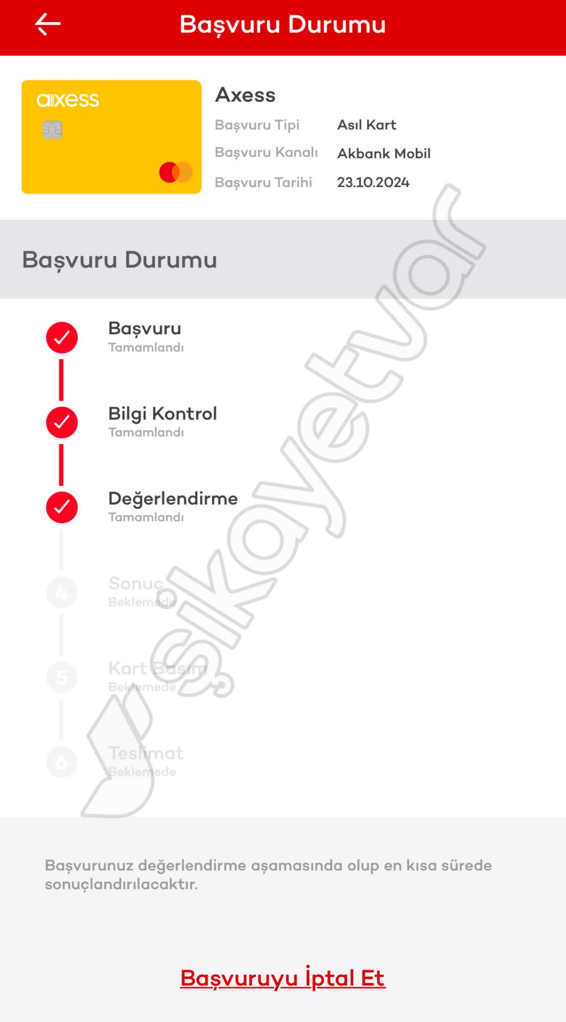 Akbank Akbank Axess Kredi Kartı Başvurusunda Gecikme Ve Hayal Kırıklığı ...