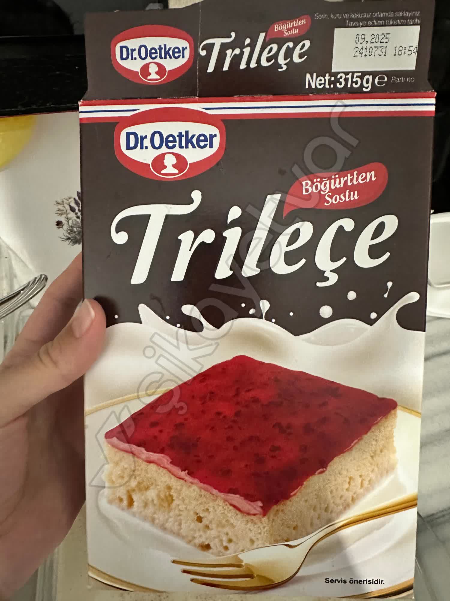 Dr. Oetker Böğürtlenli Trileçe Sosu Keki Çekmedi - Şikayetvar