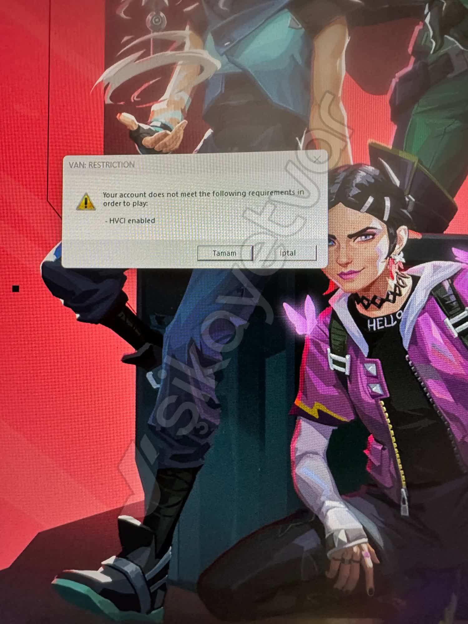 Valorant'ta HVCI Sorunu: Oyuna Giremiyorum! - Şikayetvar