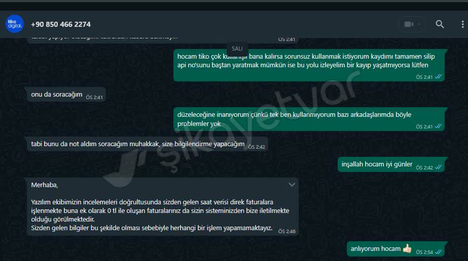Tiko E-arşiv Portal Fatura Kesememe Sorunu Ve Yetersiz Destek - Şikayetvar