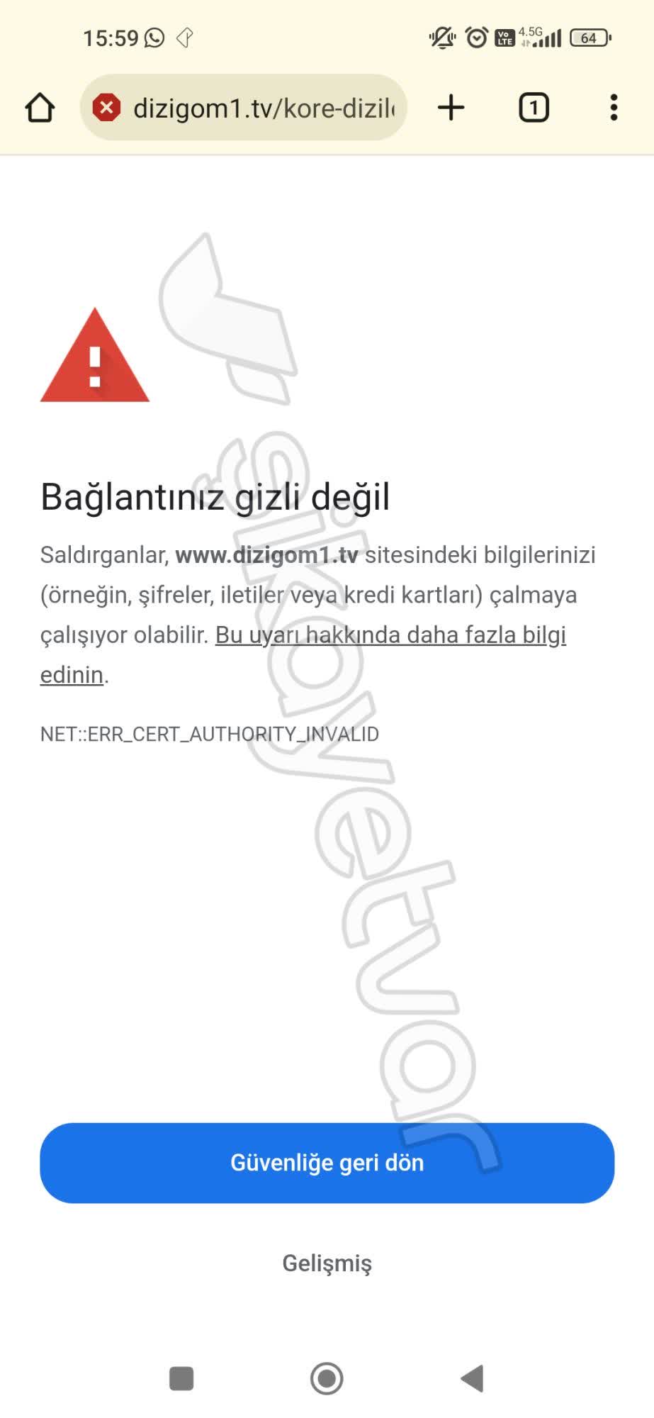 Dizigom'a Erişim Sorunu Ve Yasaklama Uyarısı - Şikayetvar