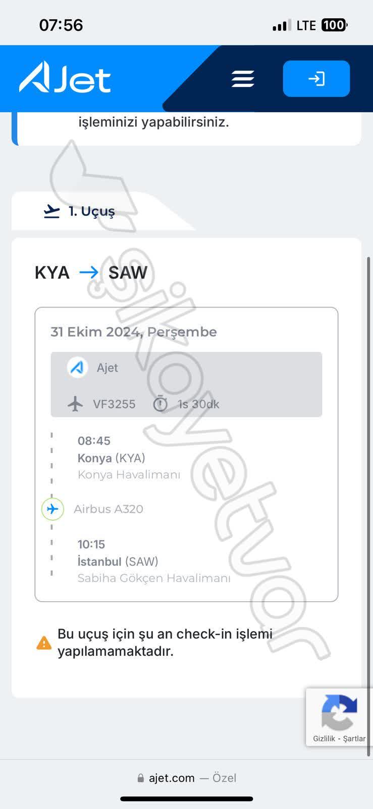 AJet Online Check-in Sorunu Ve Havalimanı Personeli İlgisizliği ...