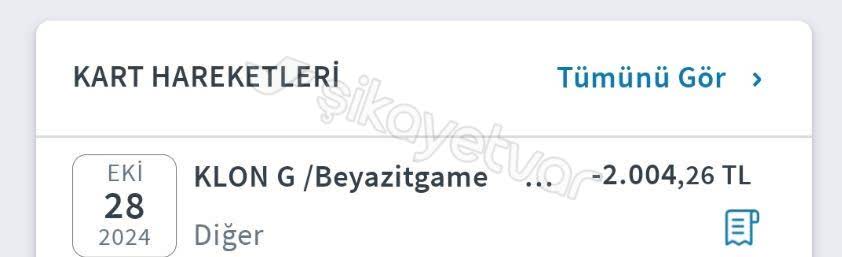 Paybyme Klon G Beyazit Game Şikayeti - Şikayetvar