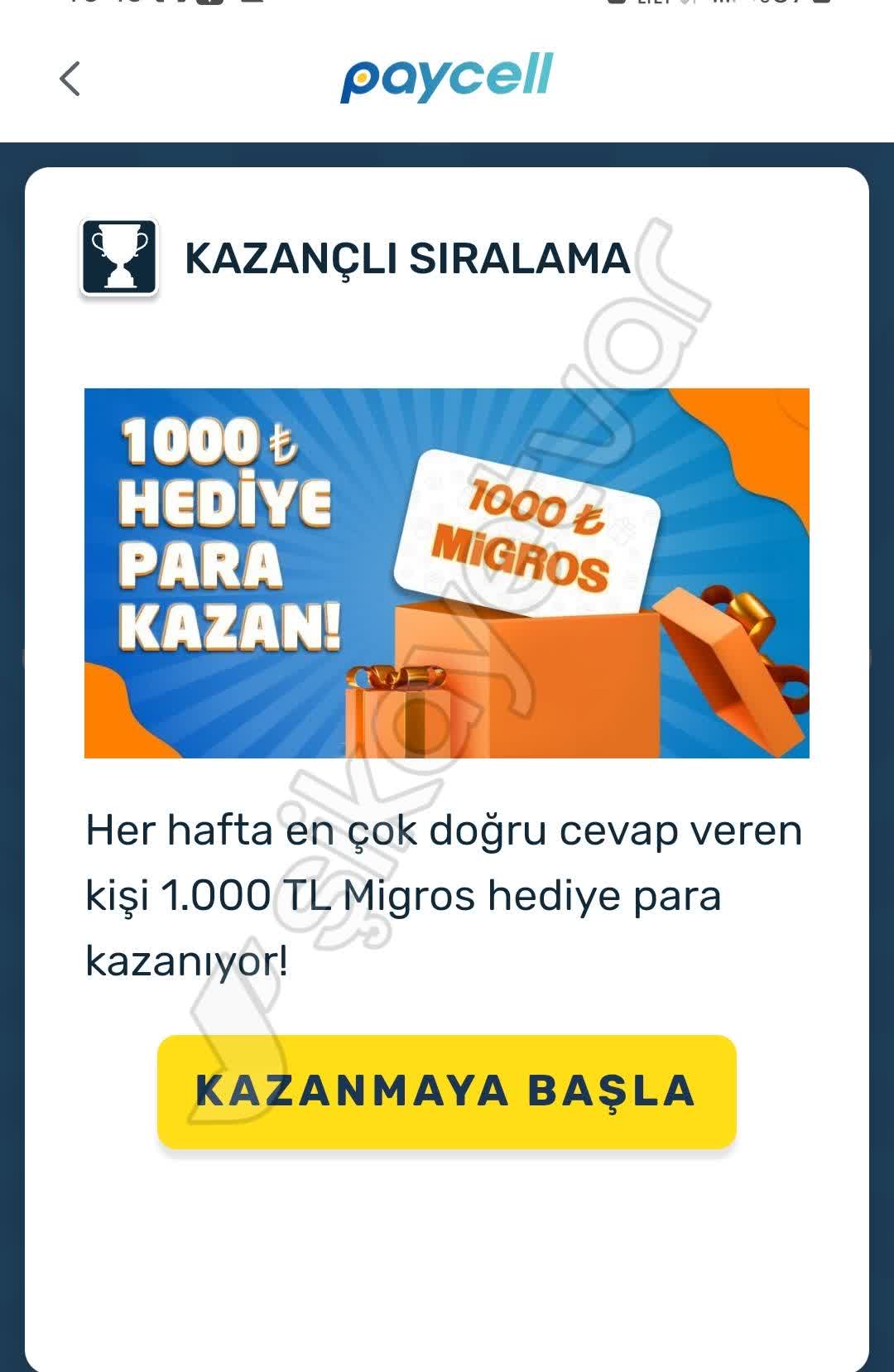 Turkcell Paycell Bilgi Yarışması İle Beklenmedik Fatura Şoku - Şikayetvar