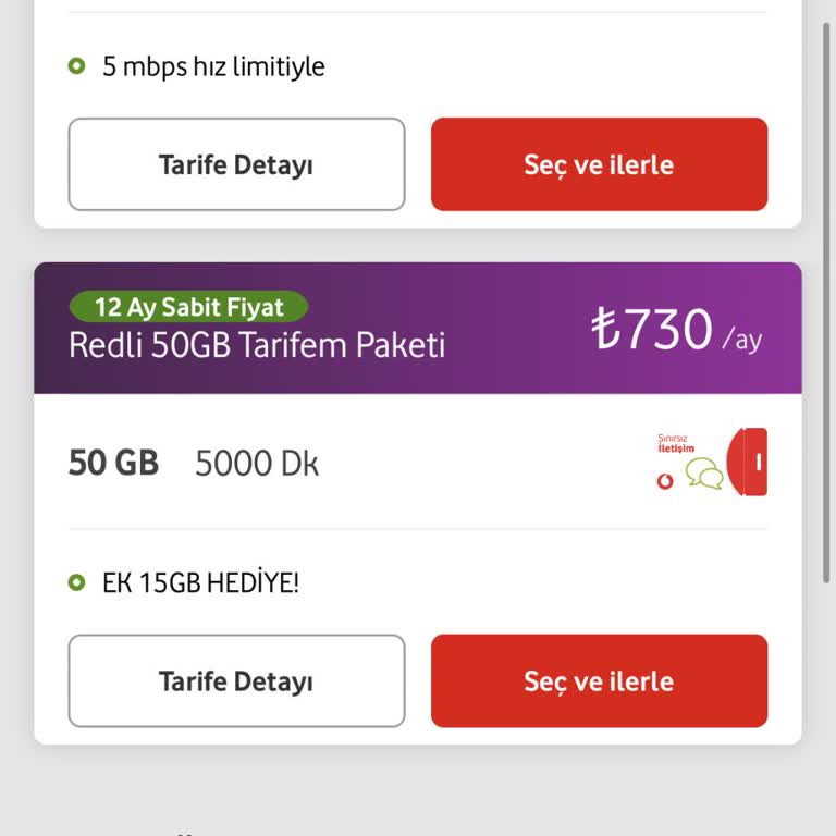 Vodafone Yüksek Fiyatlar Ve Cezbedici Teklif Eksikliği - Şikayetvar