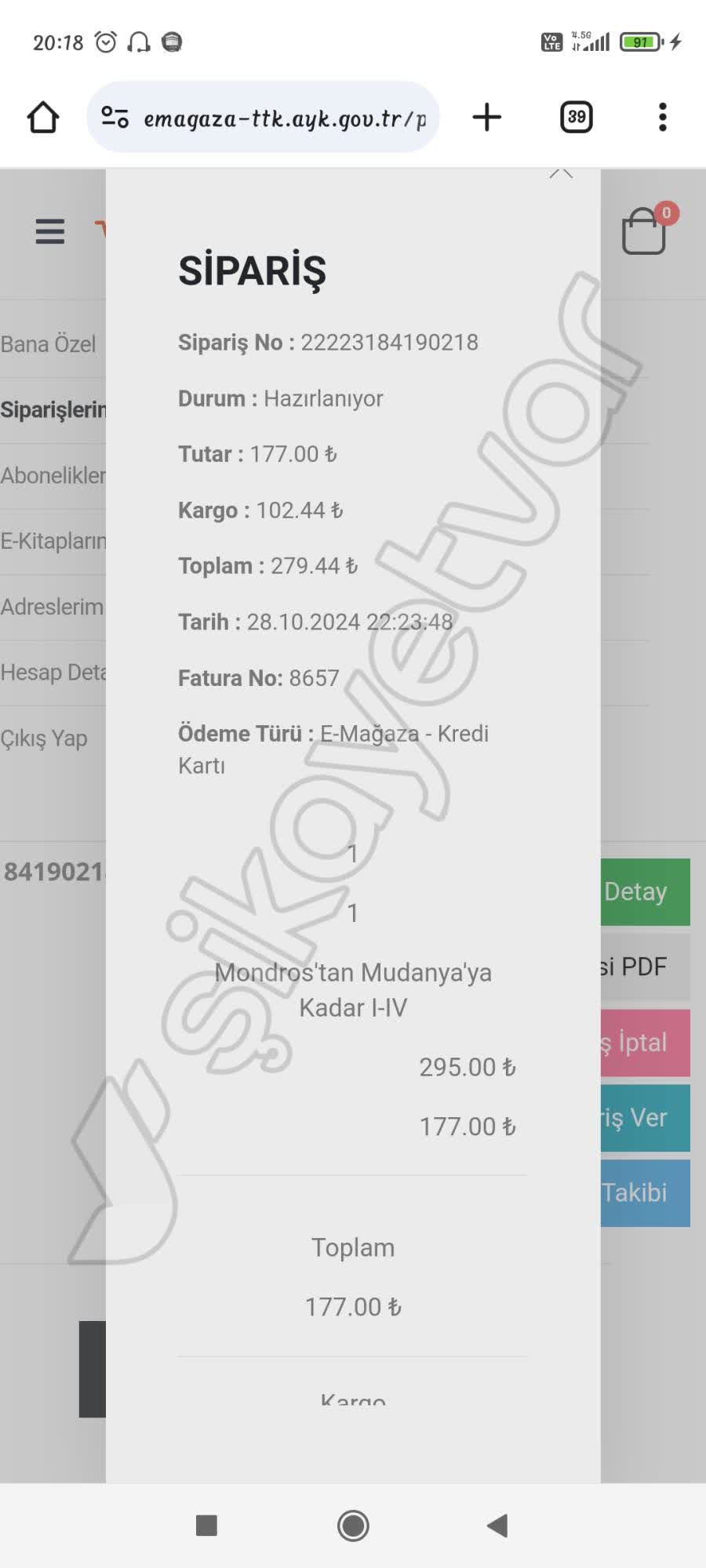 Türk Tarih Kurumu Siparişim Nerede: Mondros'tan Mudanya'ya Kadar ...