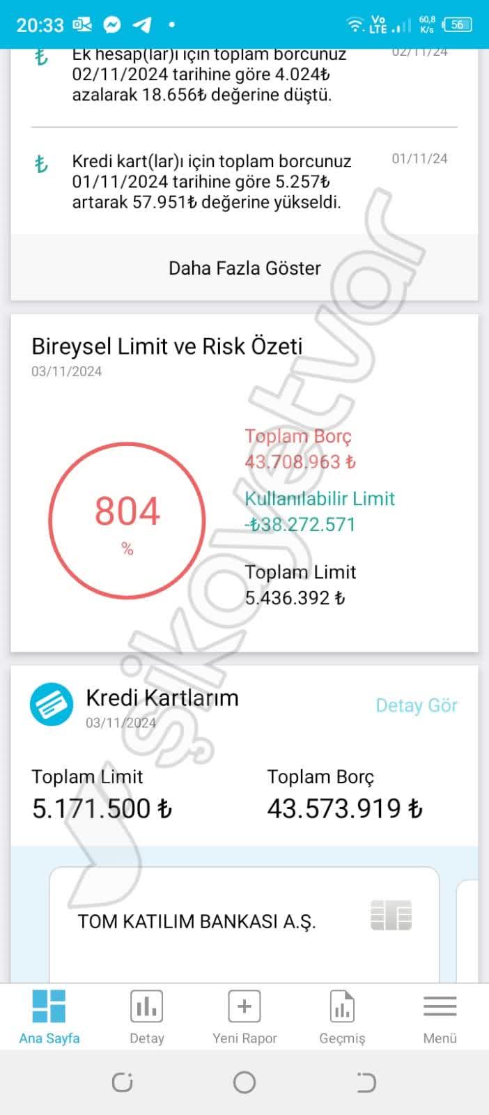 Hadi - TOMBANK Tom Bank Ve Findeks İle Yaşanan Güven Sorunu - Şikayetvar