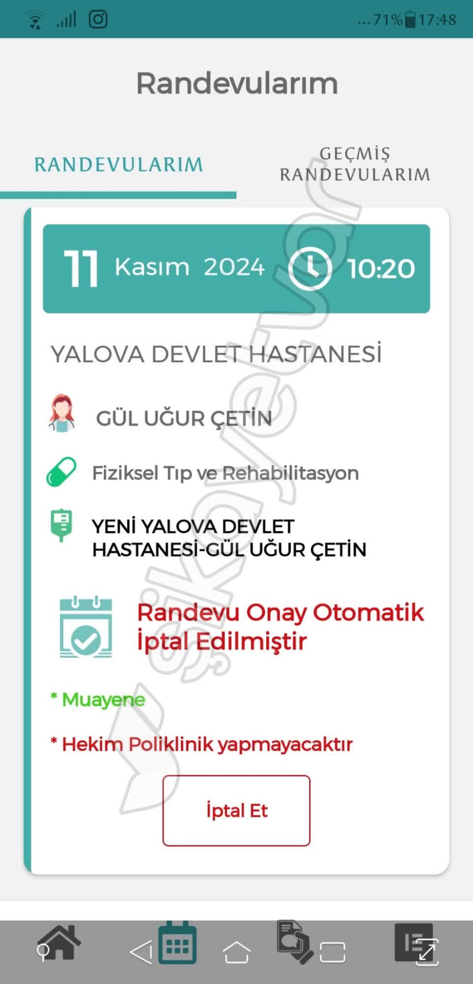 Yalova Devlet Hastanesi Randevular İptal Ediliyor: Zor Bulunan Tarihlerde Mağduriyet - Şikayetvar