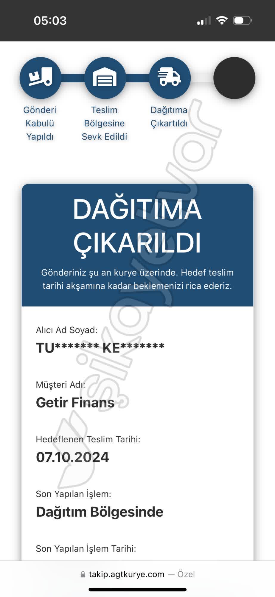 AGT Kurye Bir Aydır Teslim Edilmeyen Kargo Ve İletişim Eksikliği ...