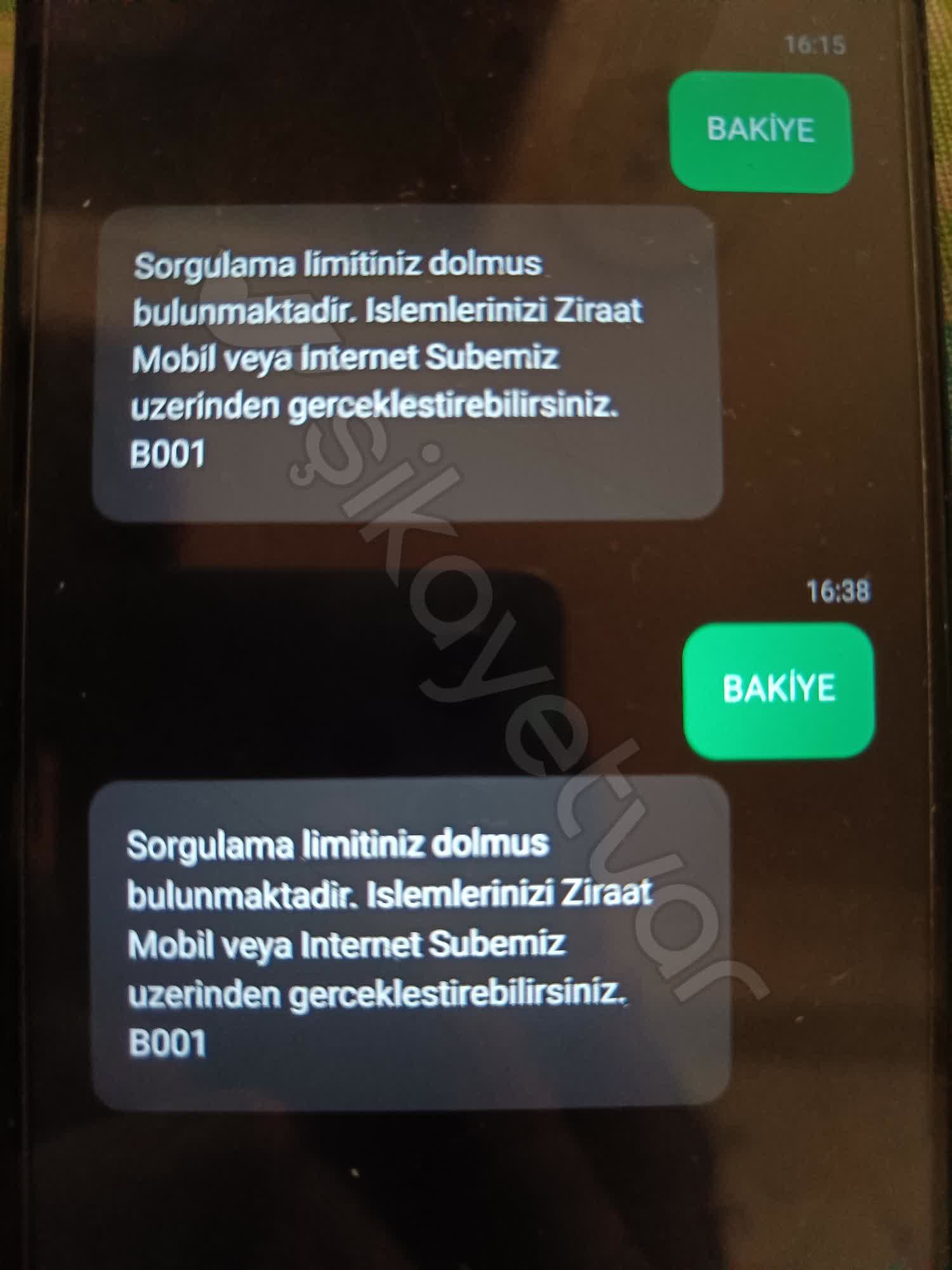 Ziraat Bankası 18 Yaş Altı Bakiye Sorgulama Sorunu - Şikayetvar
