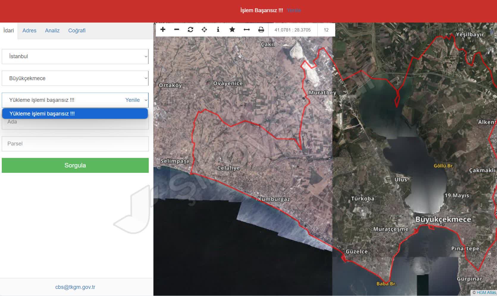 Tapu Kadastro Genel Müdürlüğü Bilgisayarda Parsel Sorgulama Sorunu ...