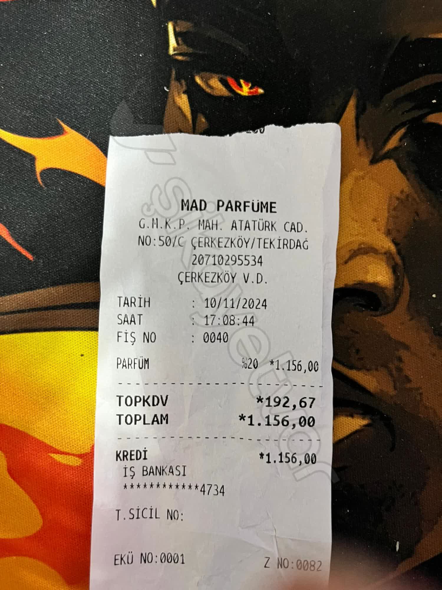 Mad Parfüm Bruno Gold Intense Parfüm Kalıcılık Sorunu - Şikayetvar