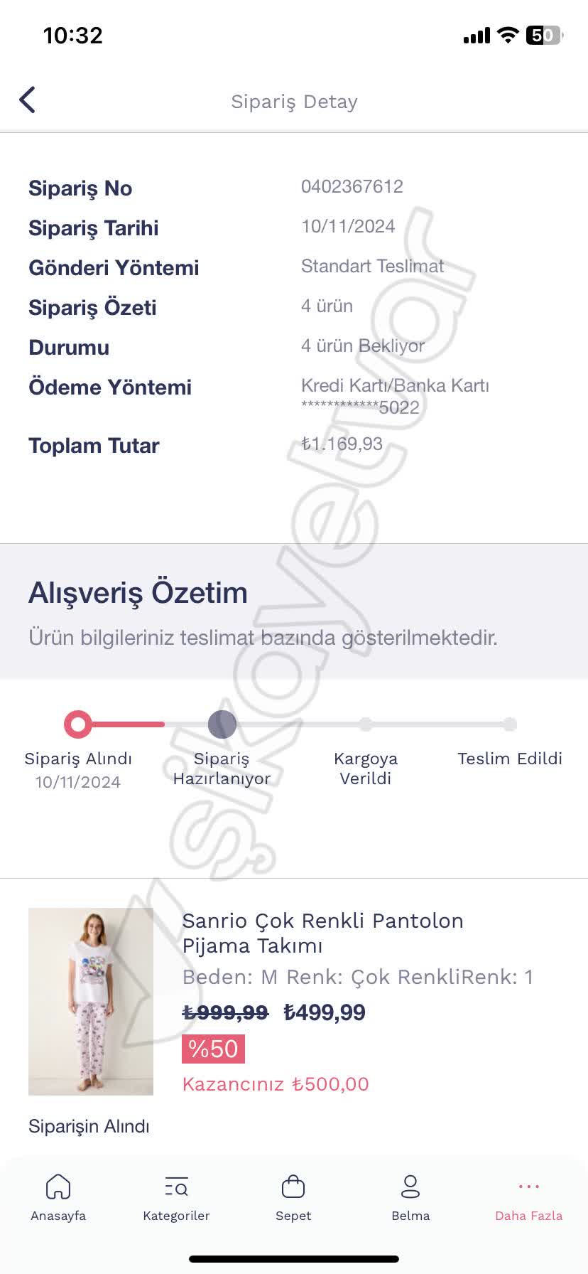 Penti Online Alışverişte Sipariş Ve Müşteri Hizmetleri Sorunu - Şikayetvar