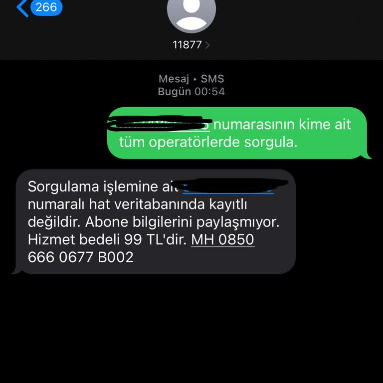 11877'nin Bilgilendirme Yapmadan Ücret Talebi - Şikayetvar