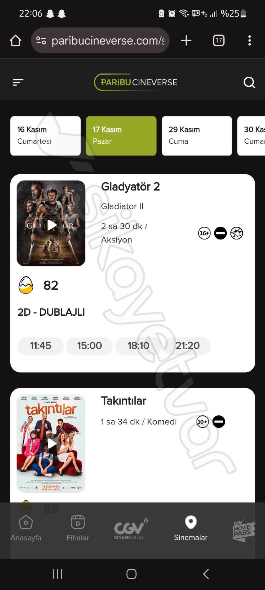 Paribu Cineverse Sinema Salonunda Altyazı Eksikliği - Şikayetvar