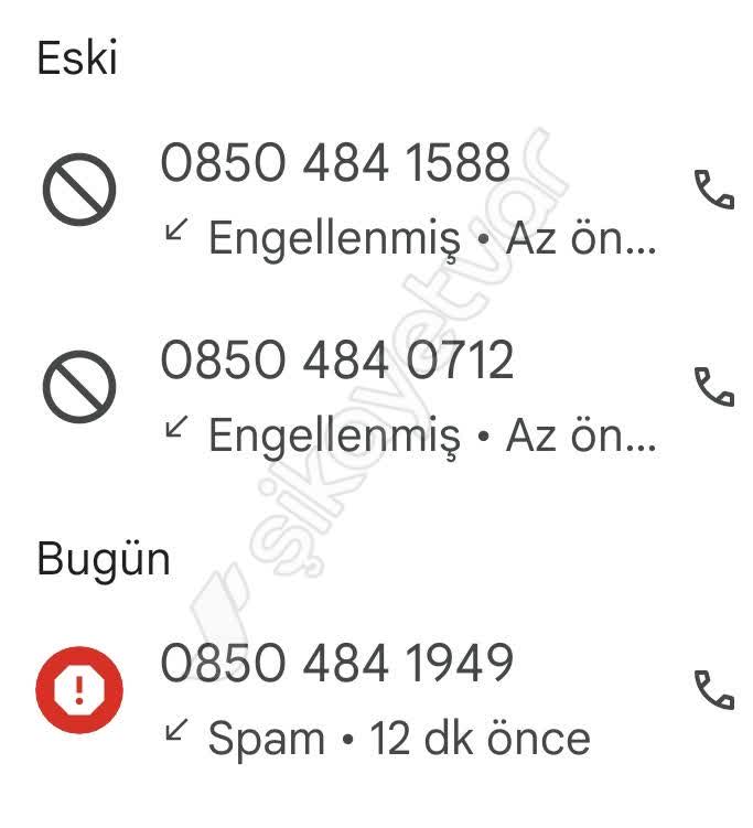 08504841588 Sürekli Gelen Bilinmeyen Numaralar! - Şikayetvar