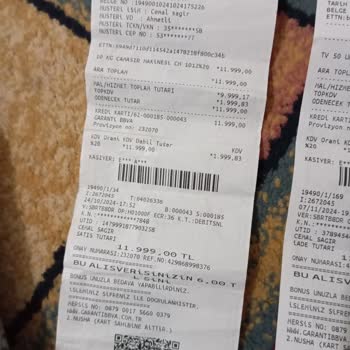 A101 Çamaşır Makinesi Teslim Edilmediği İçin İade Talebi - Şikayetvar