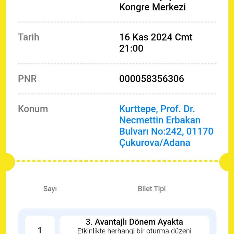 Biletinial.com Konser Biletindeki Değişiklikler Ve VIP Ayrıcalığı ...