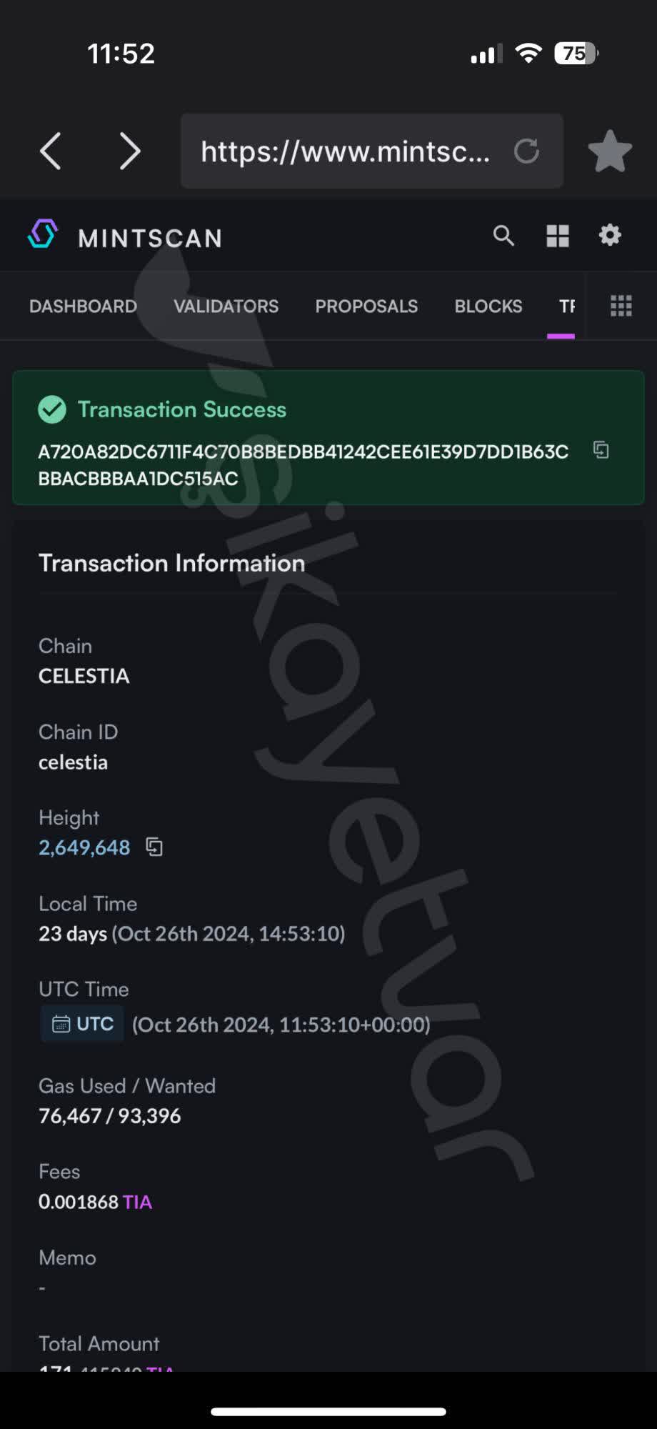 Paribu'da Memo Kodu Eksikliği Nedeniyle Tia Token Mağduriyeti - Şikayetvar