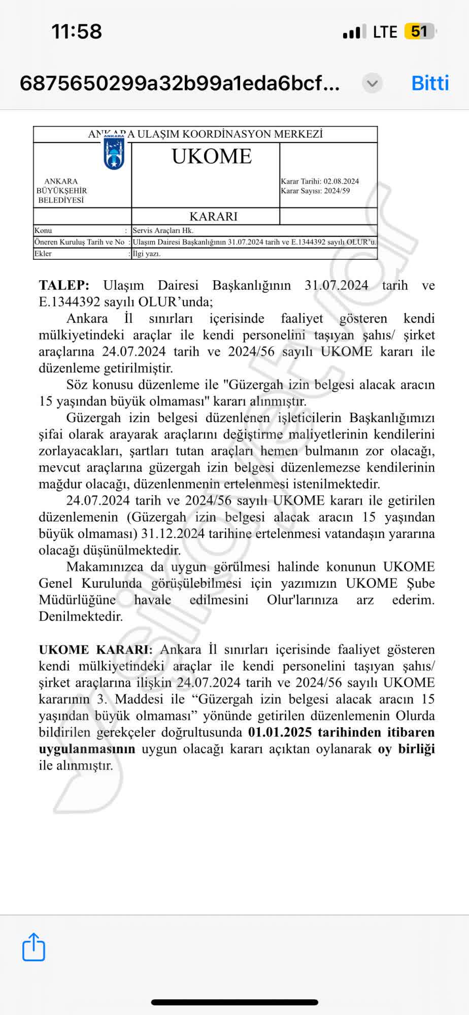UKOME Personel Taşıtları İçin Karar Yeniden Gözden Geçirilmeli - Şikayetvar