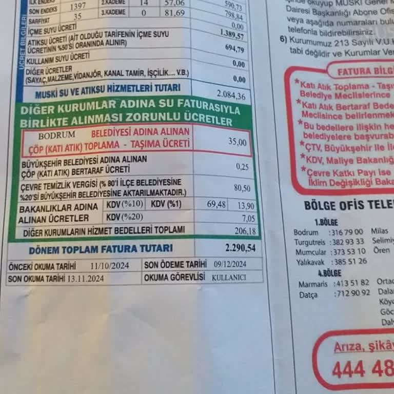 Muğla Büyükşehir Belediyesi Fatura Anomalisi: Su Kullanımı Ve Fatura ...