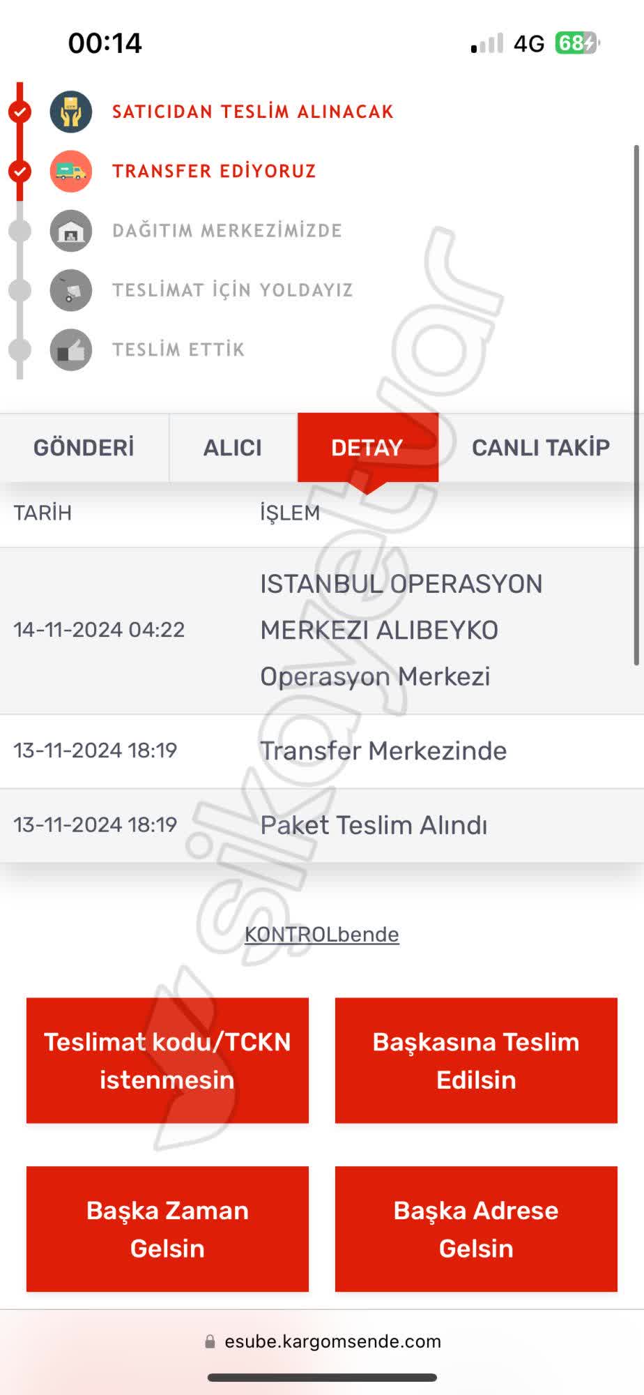 Kargom Nerede? 6 Gündür Teslim Edilmedi! - Şikayetvar