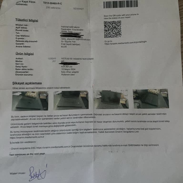 Media Markt Mağaza Doa Raporu Şikayetleri - Şikayetvar