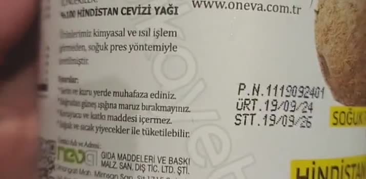 Oneva Hindistan Cevizi Yağı Bozuk! - Şikayetvar