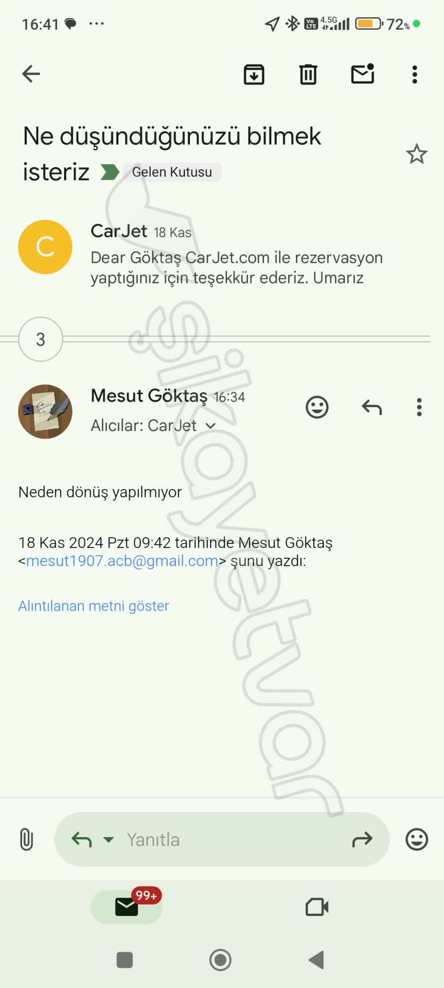 Carjet İle Araç Kiralama Kabusu - Şikayetvar