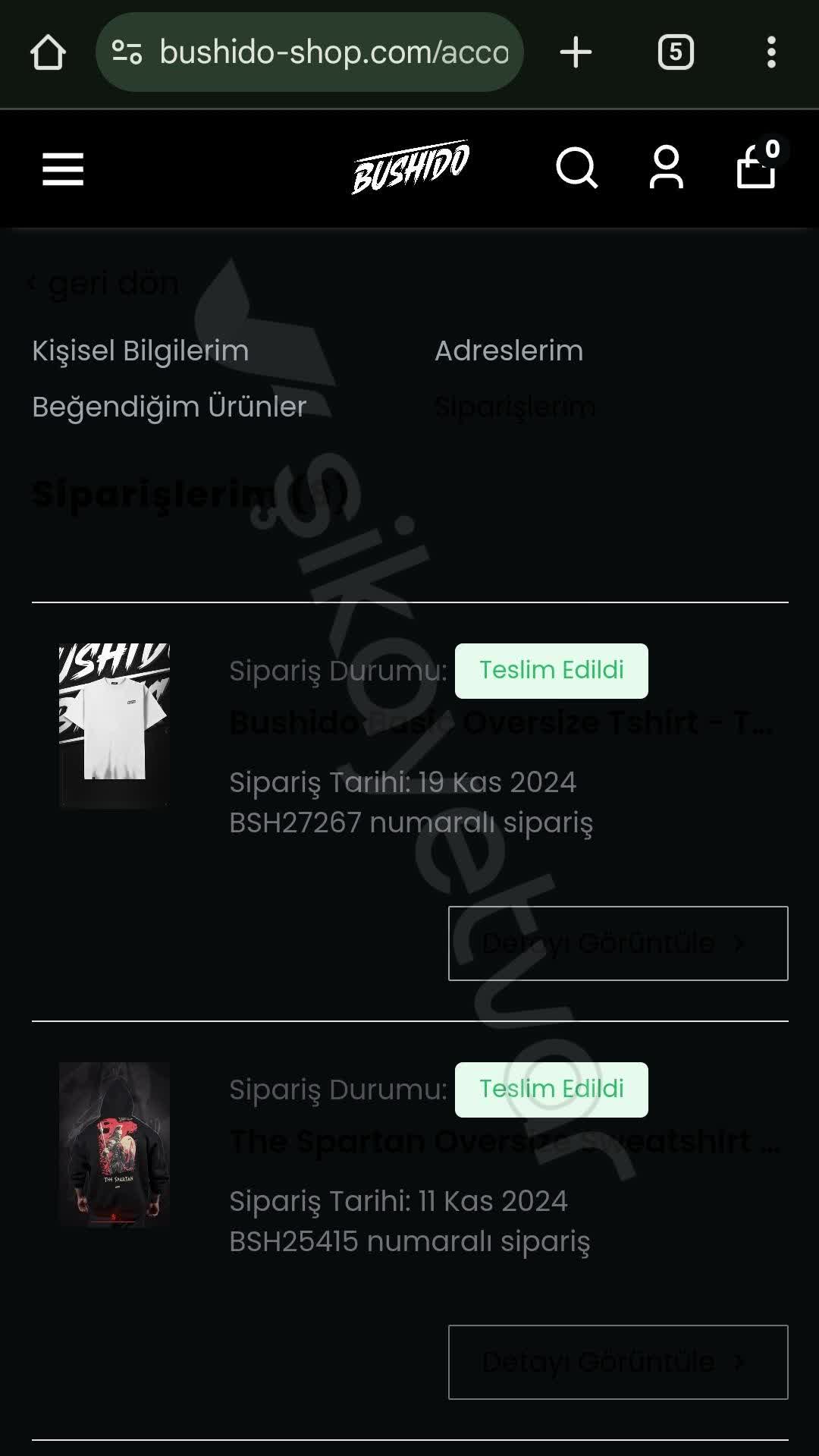 Bushido (bushido-shop.com) İade Sürecinde Yaşanan Belirsizlik Ve Kargo Kaybı! - Şikayetvar