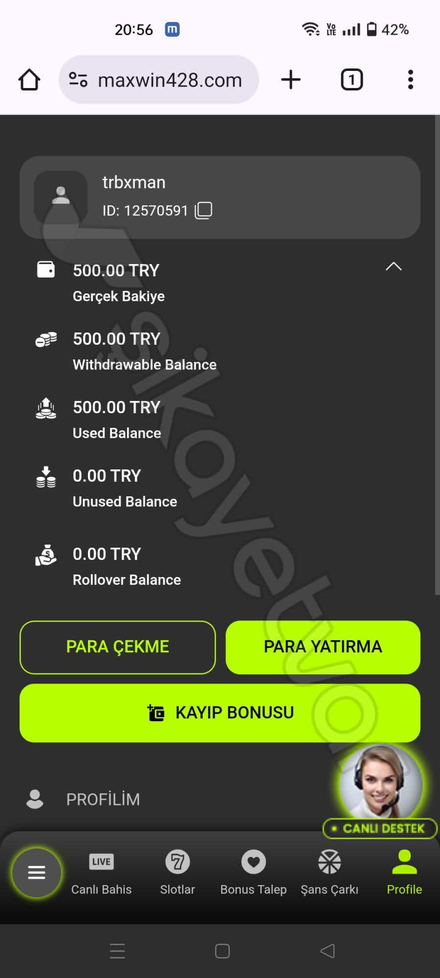 Maxwin Sitesinde Bonus Ve Kazanç Problemleri - Şikayetvar