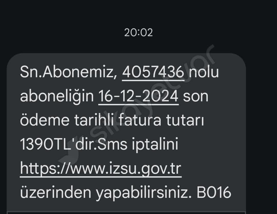 İzmir Büyükşehir Belediyesi İZSU Su Faturası Şoku: Emekli Müşteriye ...