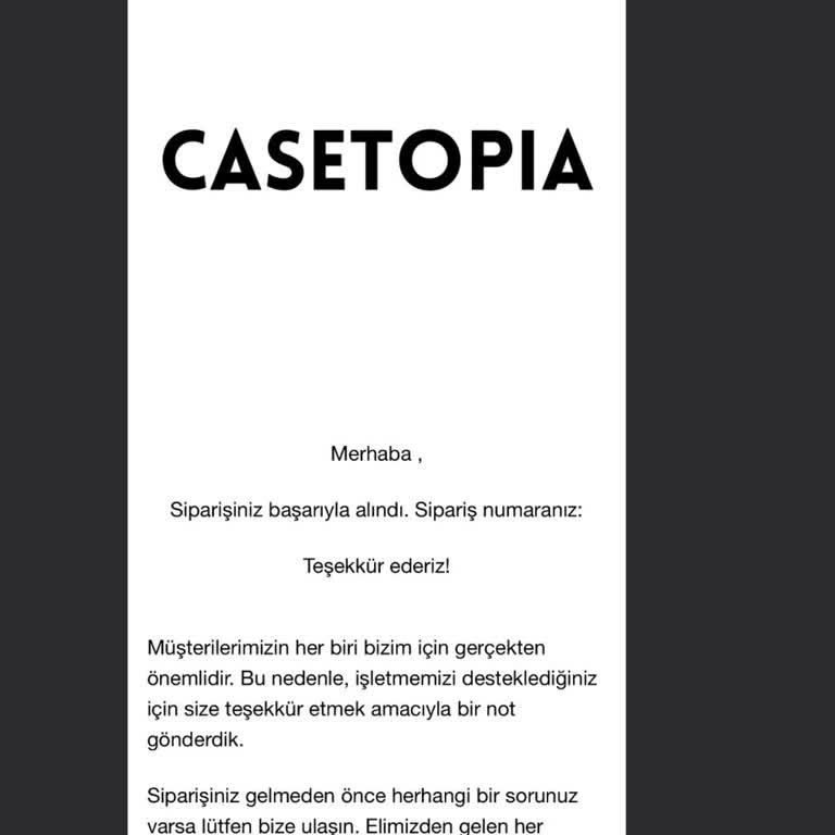 Casetopia Ulaşılamayan Firma Ve Bilgi Eksikliği - Şikayetvar