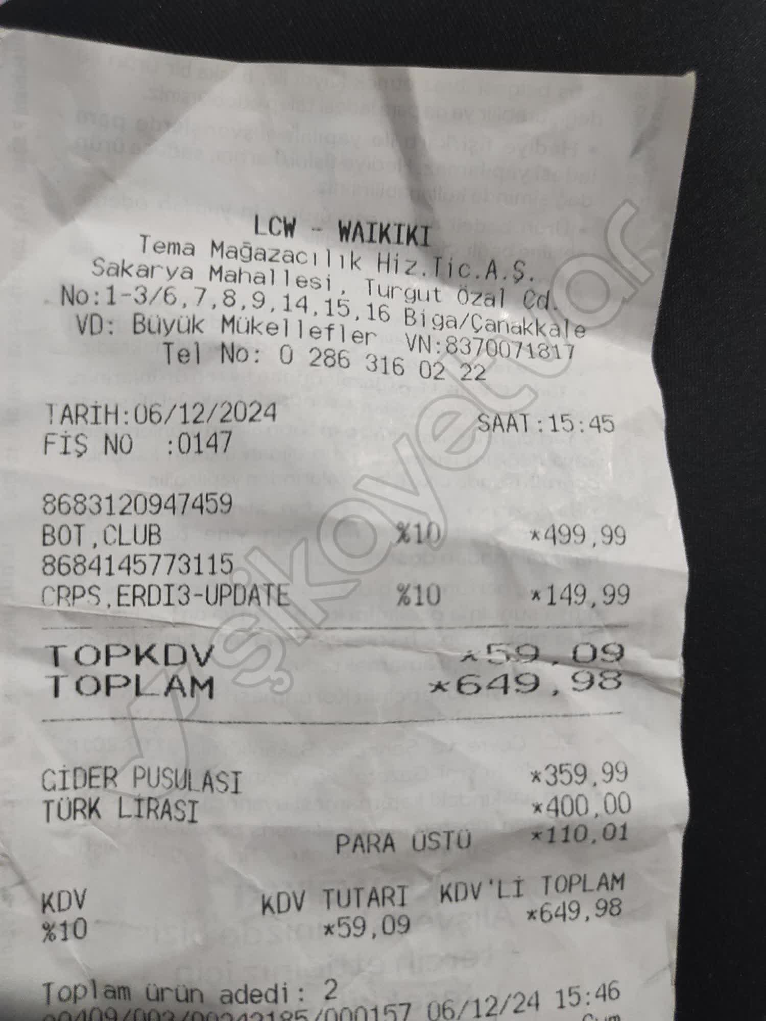 LC Waikiki Su Geçirmez Denilen Kar Botu Su Aldı - Şikayetvar